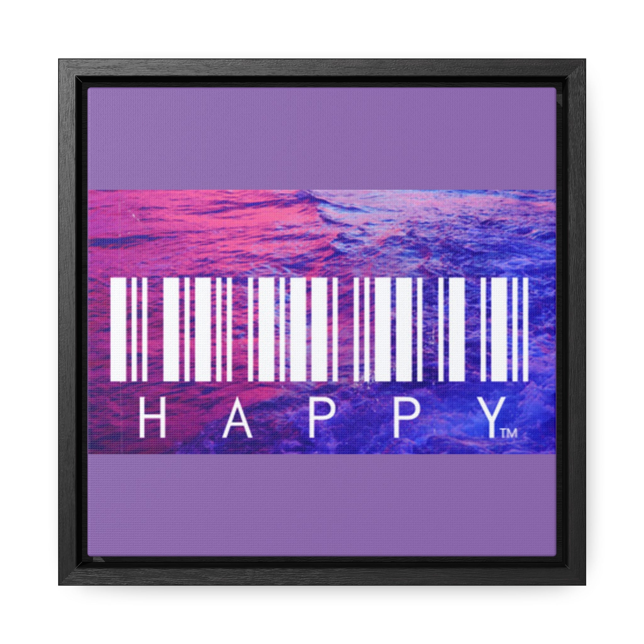 Light Purple Happy Gallery Canvas Wraps, Square Frame ...